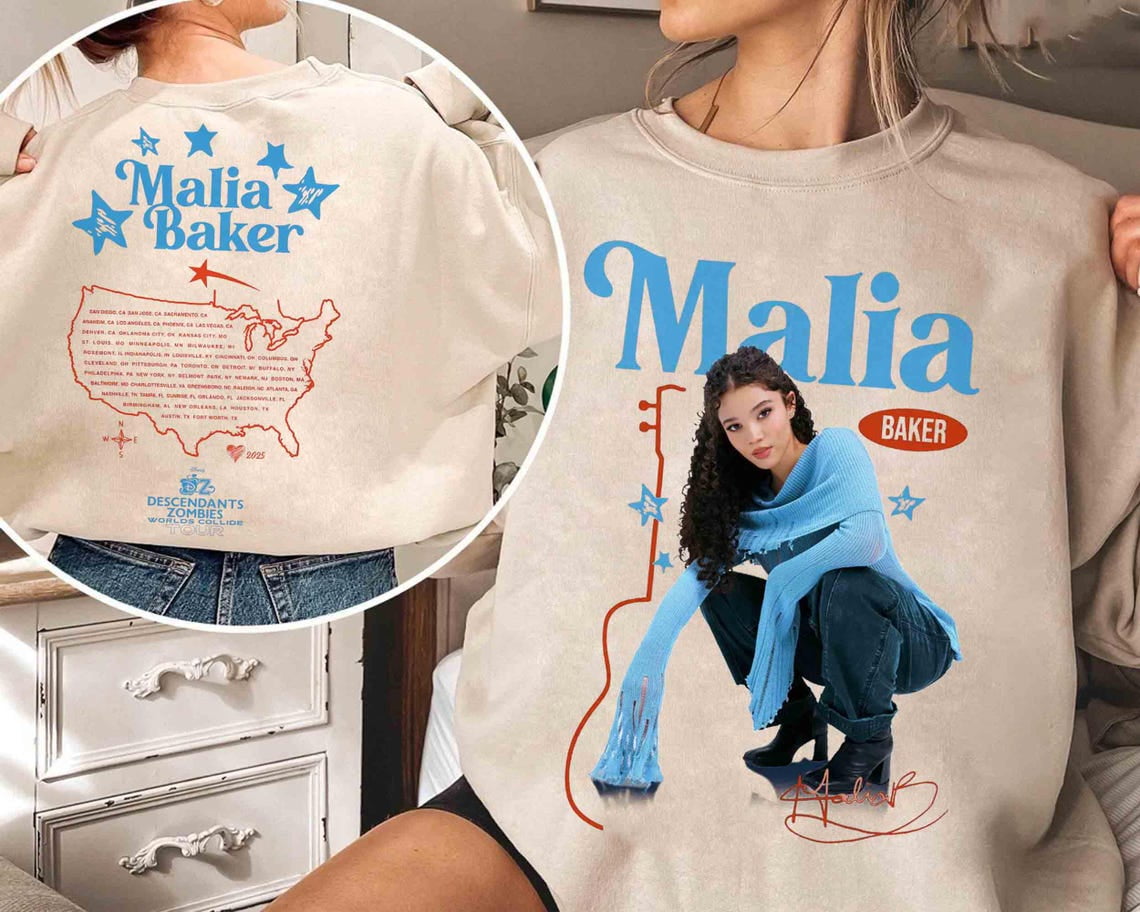 Disney Malia Baker Descendants Zombies Worlds Collide Tour Sweatshirt ...