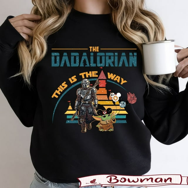 Disney Mandalorian Baby Star Wars Yoda Shirt, Baby Yoda The Mandalorian The Child Sweatshirt ...