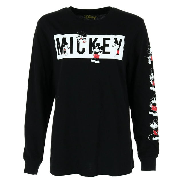 Disney Mickey Mouse Long Sleeve Pullover Tee, (Men's or Women's ...