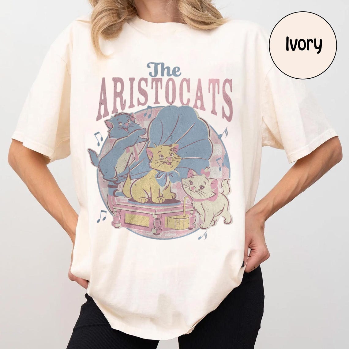Disney Marie Tolouse & Berlioz Comfort T-Shirt, The Aristocats Movie ...