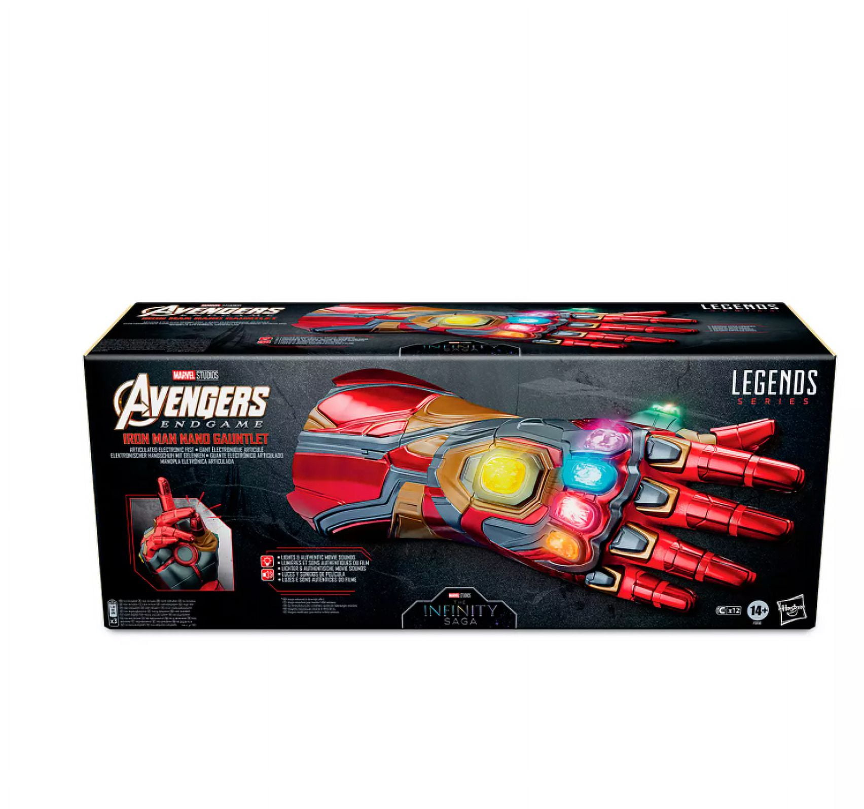 Disney Marvel Avengers Endgame Legends Series Iron Man Nano Gauntlet ...