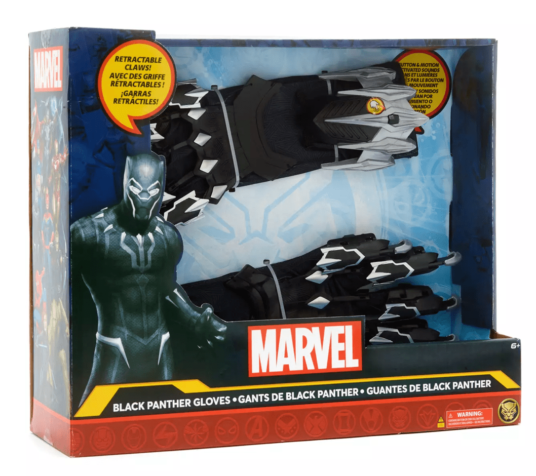 Disney Parks Marvel Black Panther Kids Toy Gloves with Motion Activated ...