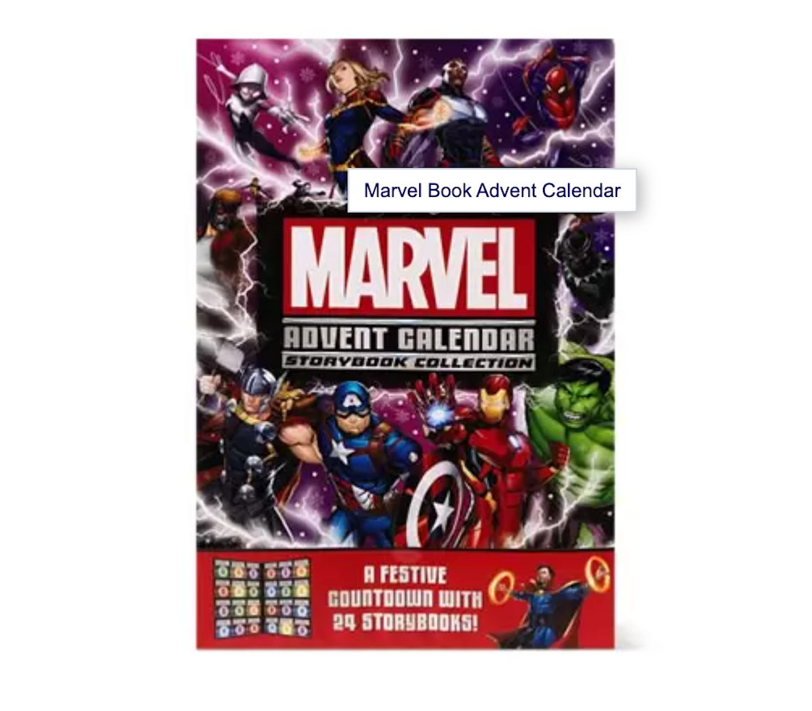 Disney Marvel Collection Christmas Advent Calendar with 24 Storybooks ...