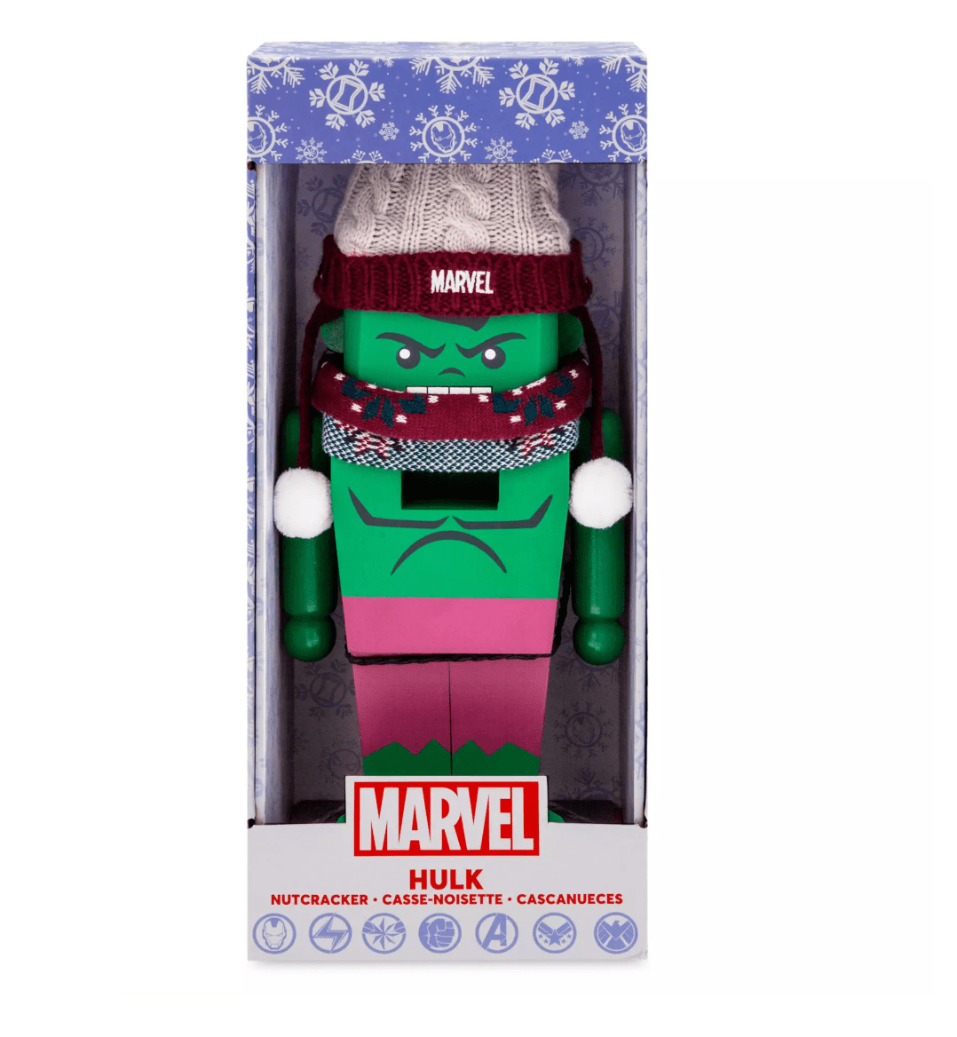Disney Marvel Hulk Smash Christmas Holiday Nutcracker Figure New with ...