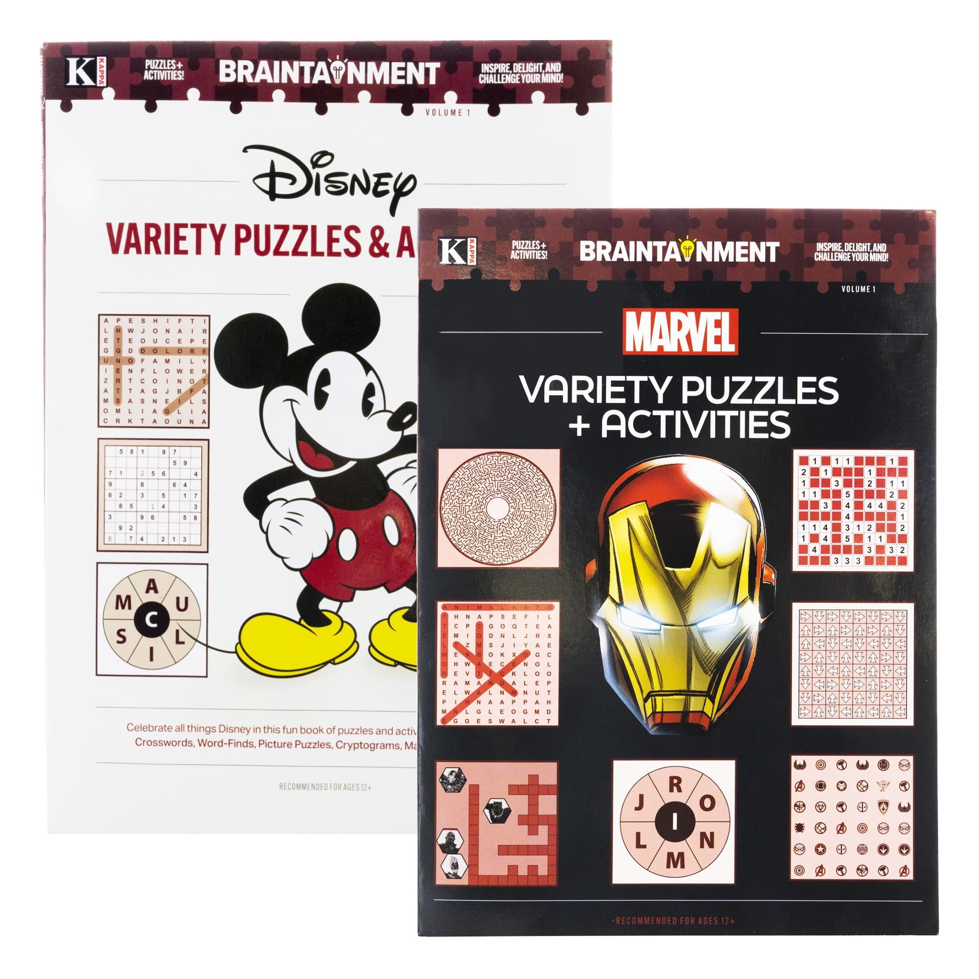 Disney & Marvel Kappa Variety Puzzles and Activities Book 2 Titles, Fun ...