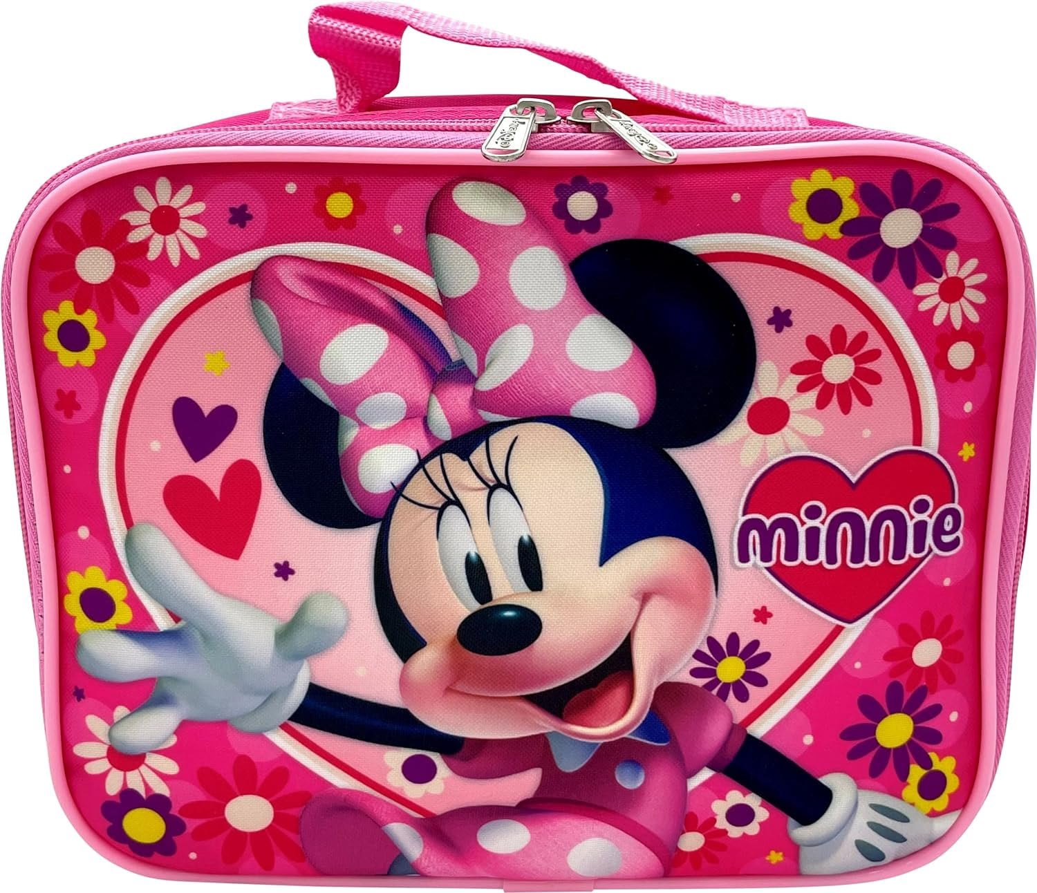 Disney/Marvel Licensed Kids Insulated Lunch Box Minnie Mouse-Pink ...
