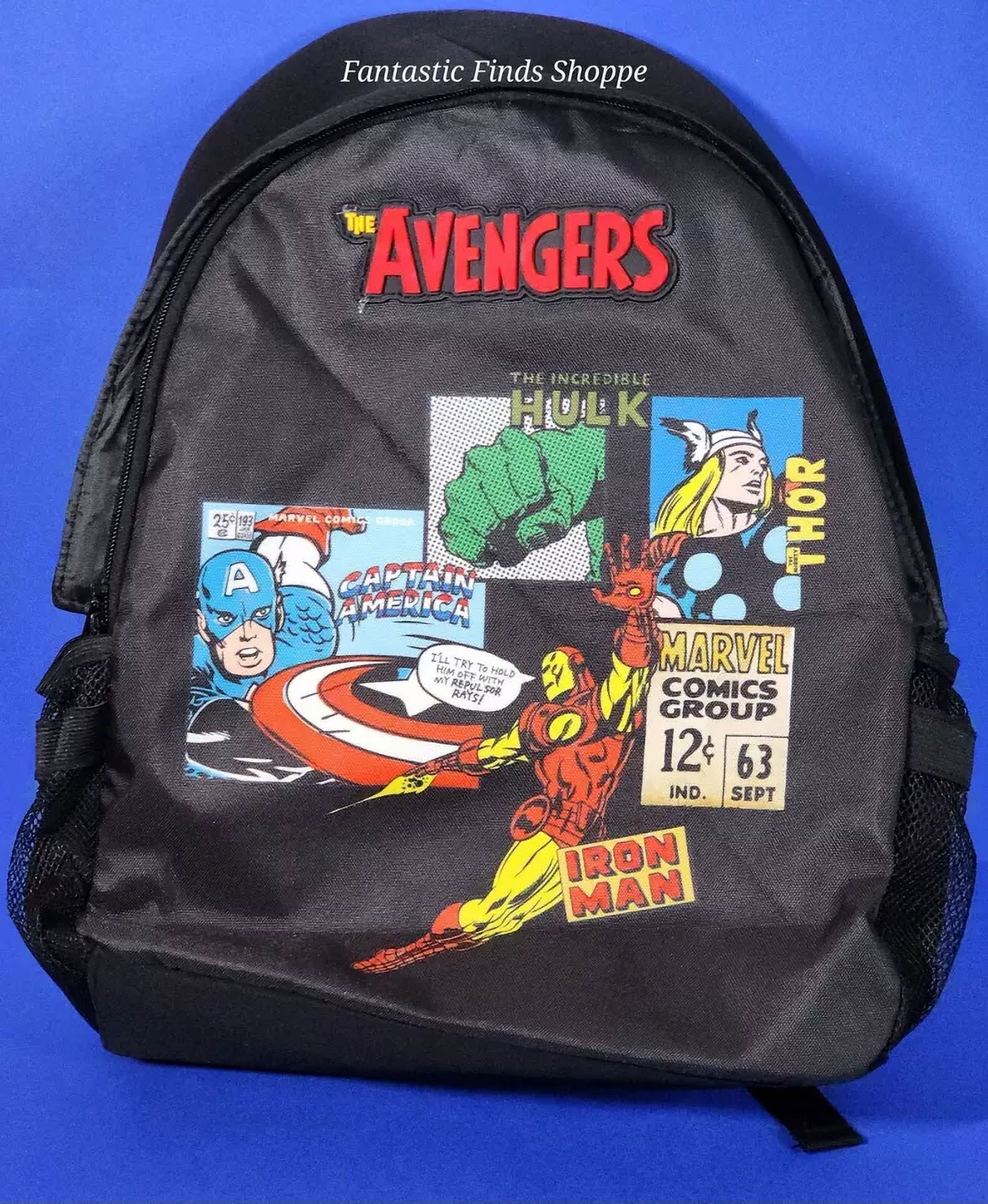 Disney Marvel The Avengers Iron Man Thor Hulk Captain America Backpack ...