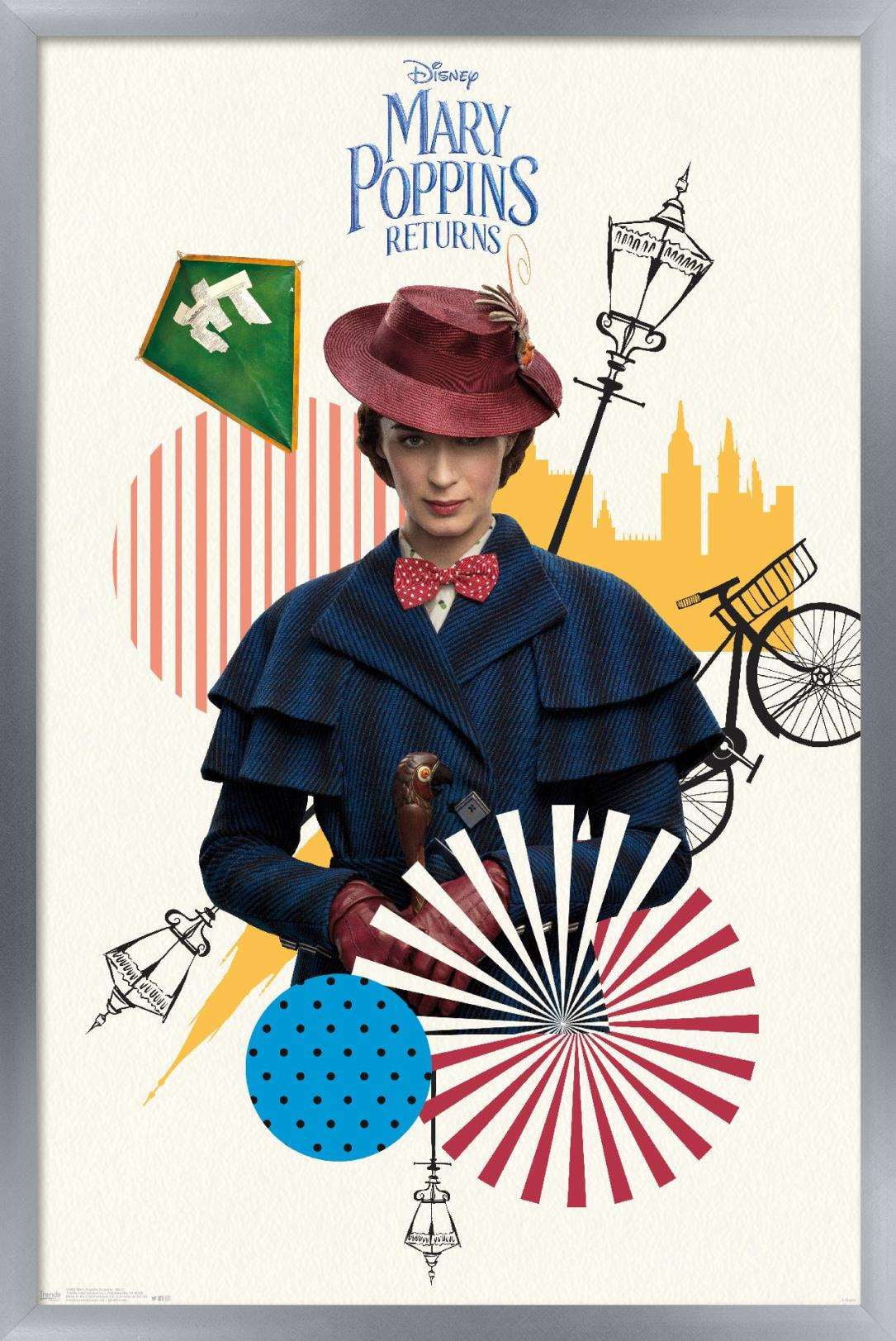 Disney Mary Poppins Returns - Mary Wall Poster, 14.725" x 22.375 ...