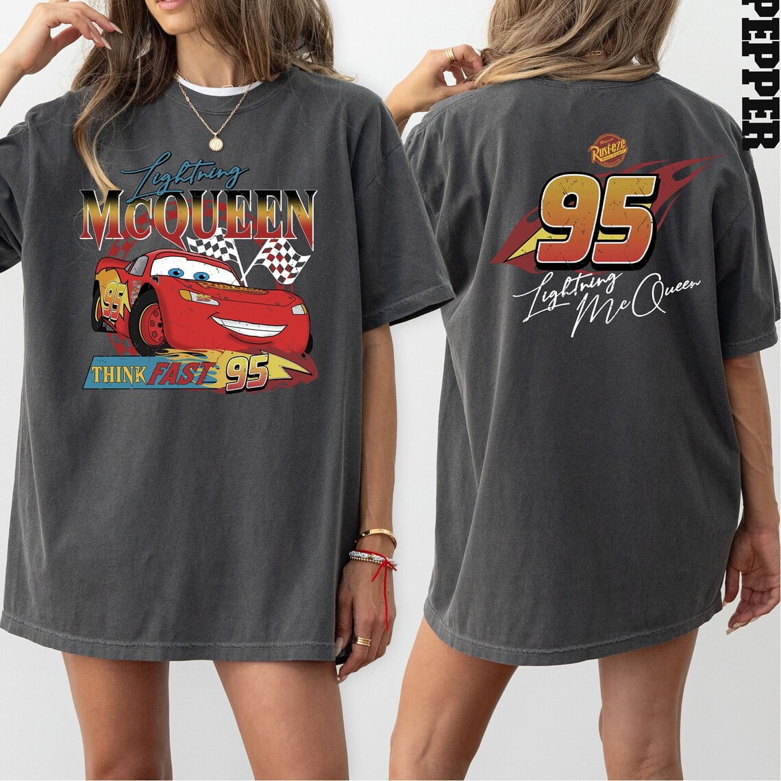 Disney McQueen Shirt, Disney Pixar Cars Comfort Colors T-Shirt ...