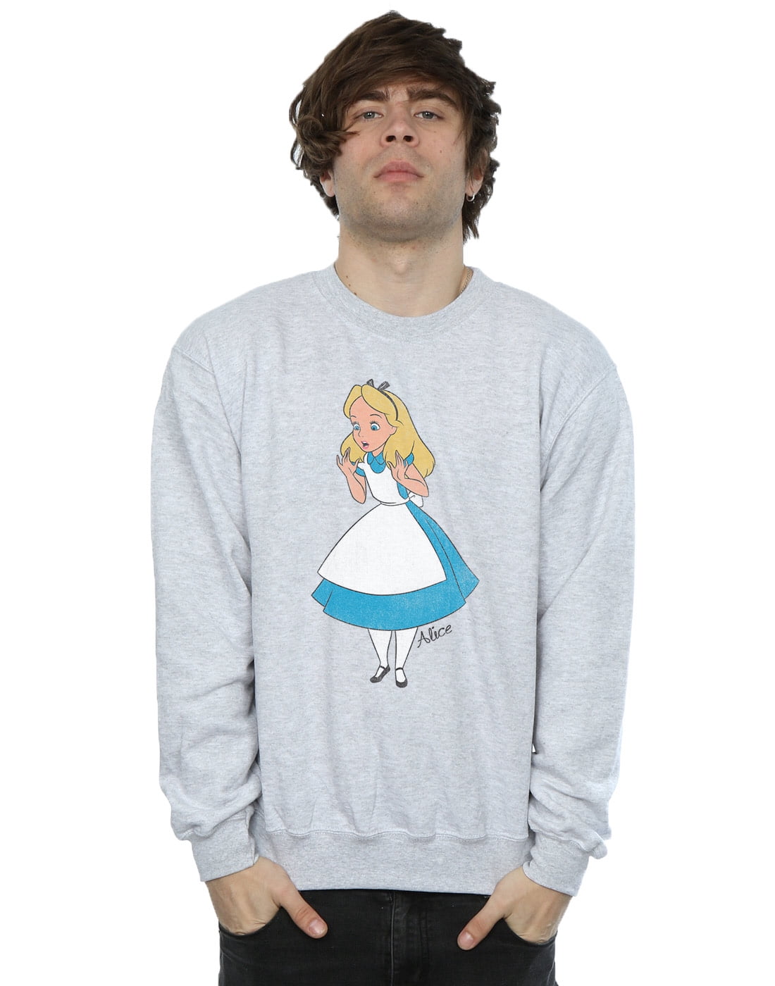 Disney Men's Alice In Wonderland Classic Alice Sweatshirt - Walmart.com
