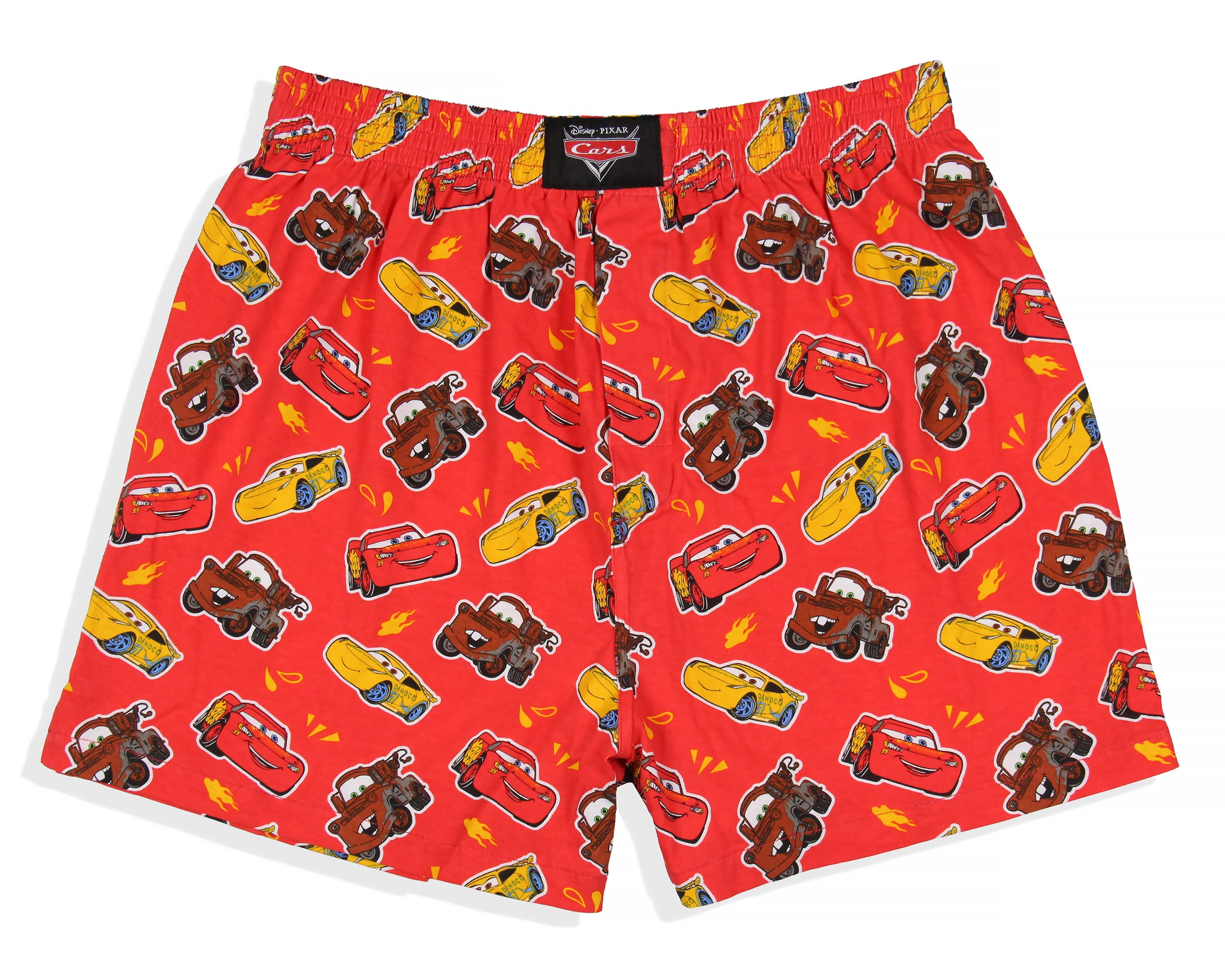 Disney Men's Cars Lightning McQueen Mater And Cruz Ramirez Boxer Shorts ...