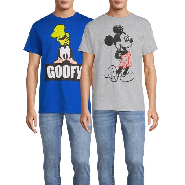 Disney Men's Character Graphic Tee Set, 2-Pack - Walmart.com