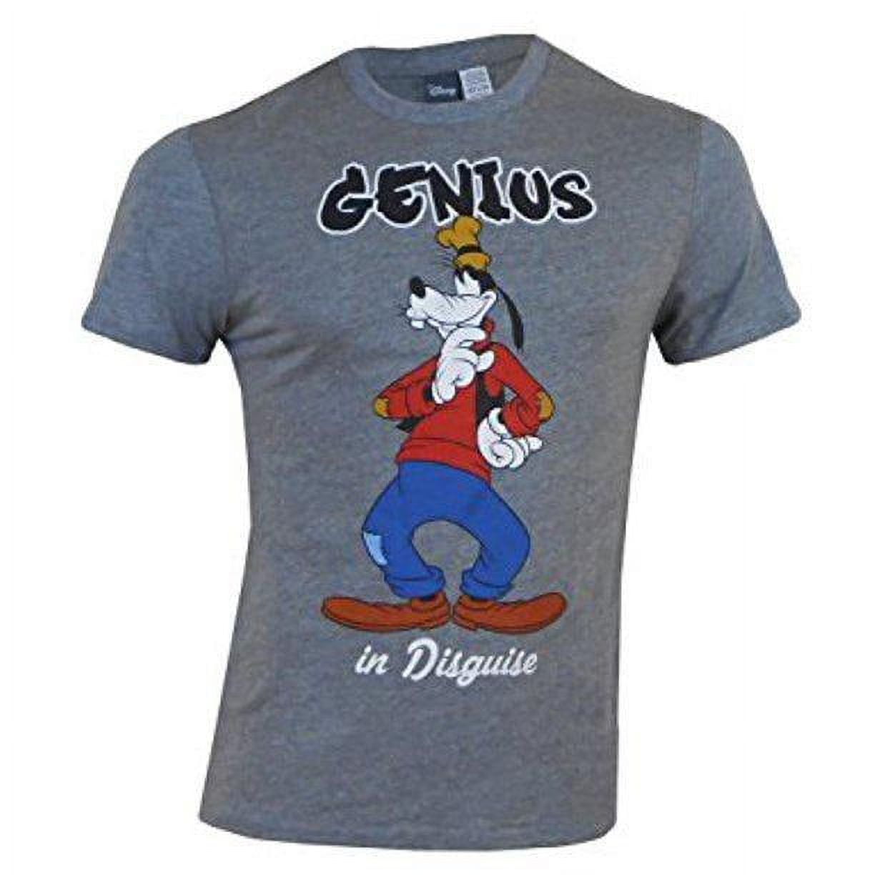 Disney Men's Classic Goofy Genius T-Shirts Charcoal - Walmart.com