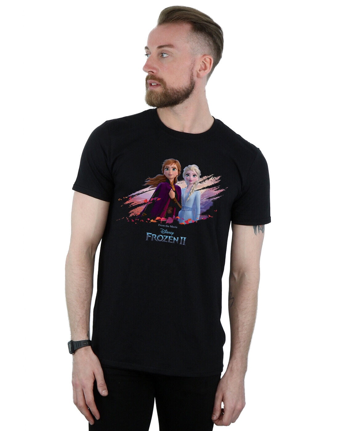 Disney Men's Frozen 2 Elsa And Anna Nature Is Beautiful T-Shirt ...