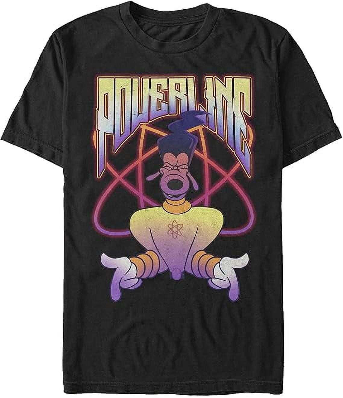 Disney Men's Goofy Movie, a Powerline Jam T-Shirt ,Black Color,Size L ...