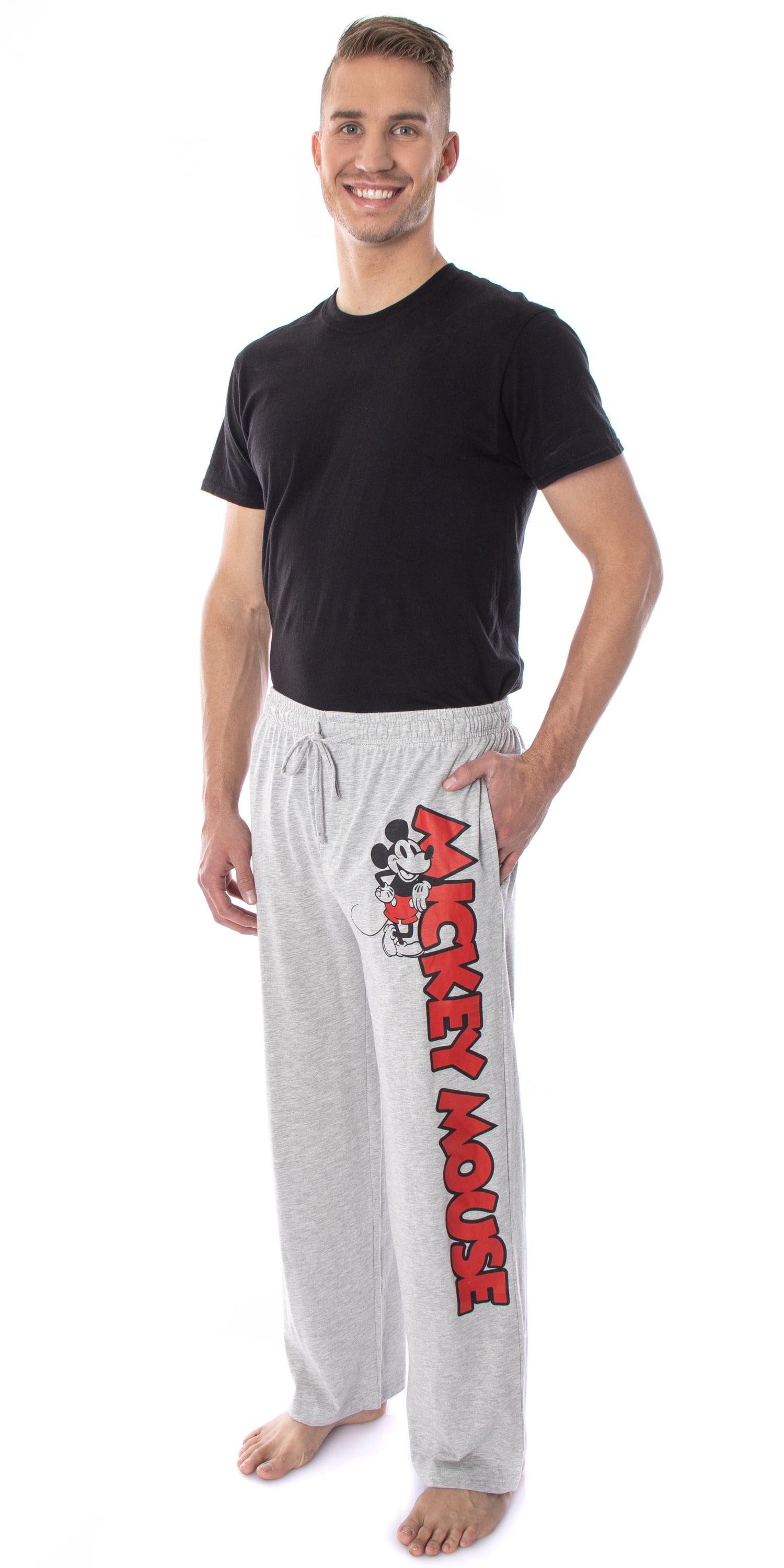 Disney Men's Mickey Mouse Loungewear PJ Pants with Pockets - Walmart.com