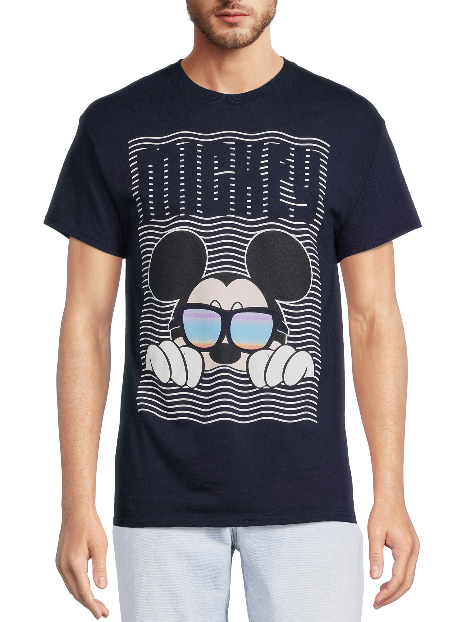 Disney Mickey Mouse Graphic Tee - Short Sleeve Cotton Shirt - Walmart.com