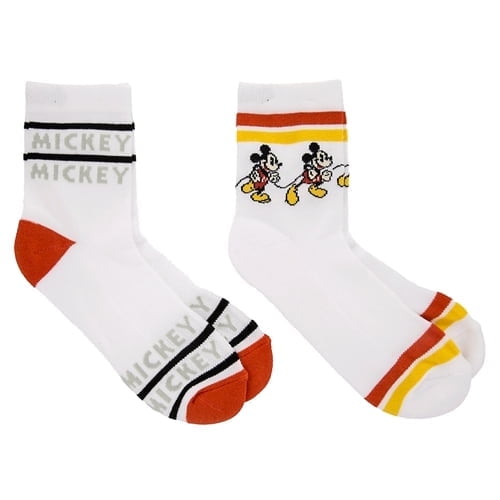 Disney Men's Socks - Timeless Mickey Red White Yellow - Walmart.com