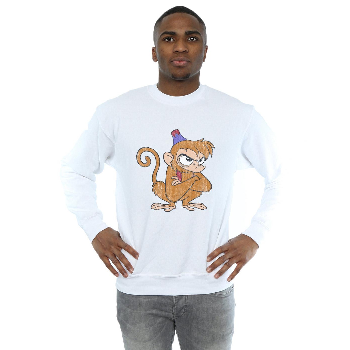 Disney Mens Aladdin Classic Angry Abu Sweatshirt - Walmart.com