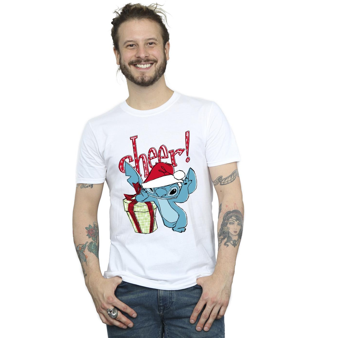 Disney Mens Lilo And Stitch Cheer T-Shirt - Walmart.com