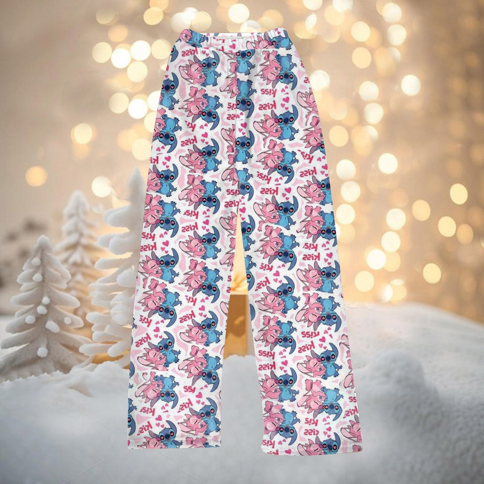 Disney Mens' Lilo & Stitch Character Pineapple Sleep Pajama Pants Light ...