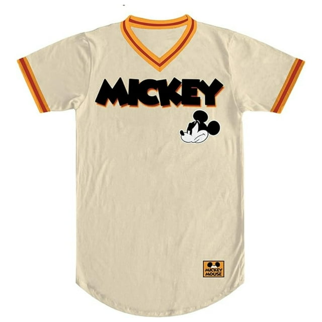 Disney Mens Baseball Jersey, Classic Printed Mickey Mouse Baseball ...