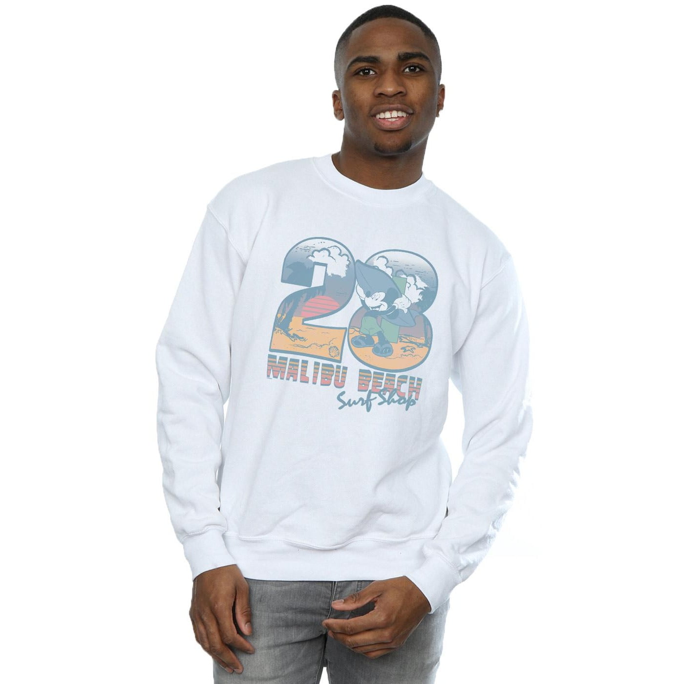 Disney Mens Mickey Mouse Surf Shop Sweatshirt - Walmart.com