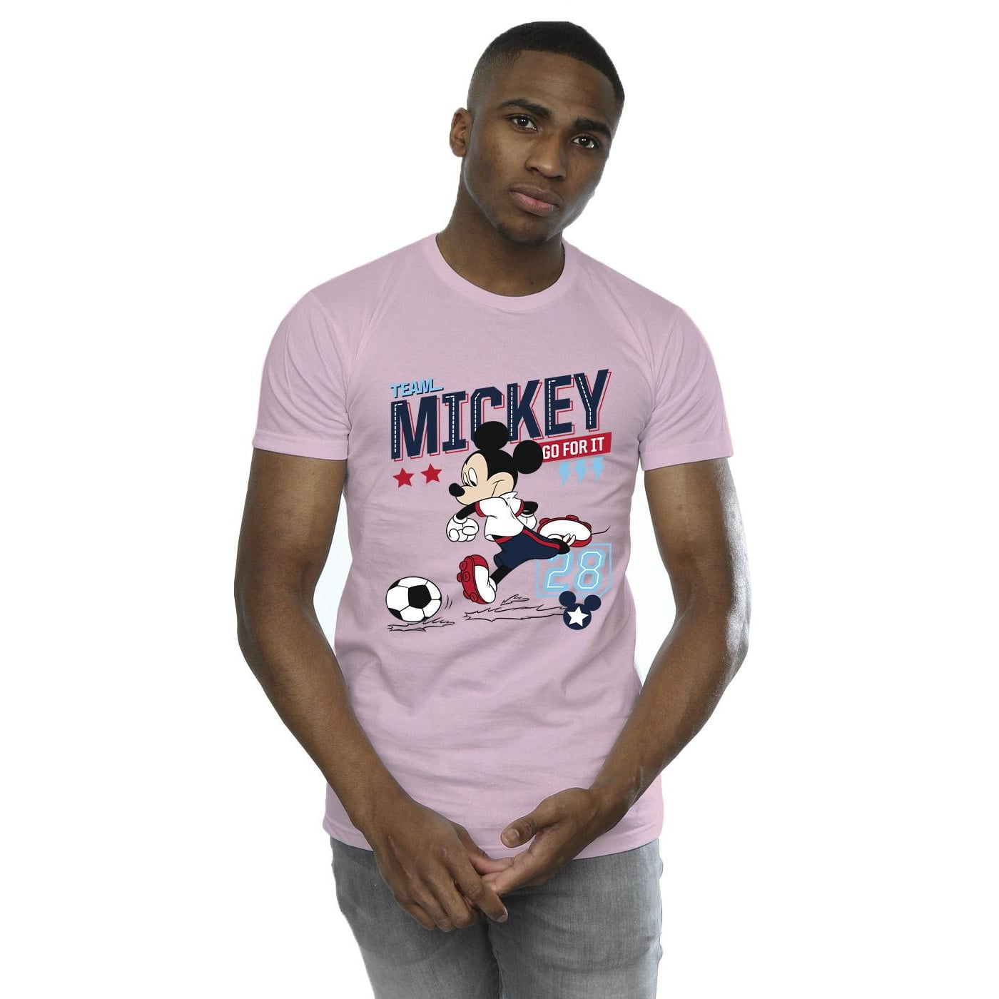 Disney Mens Mickey Mouse Team Mickey Football T-Shirt - Walmart.com