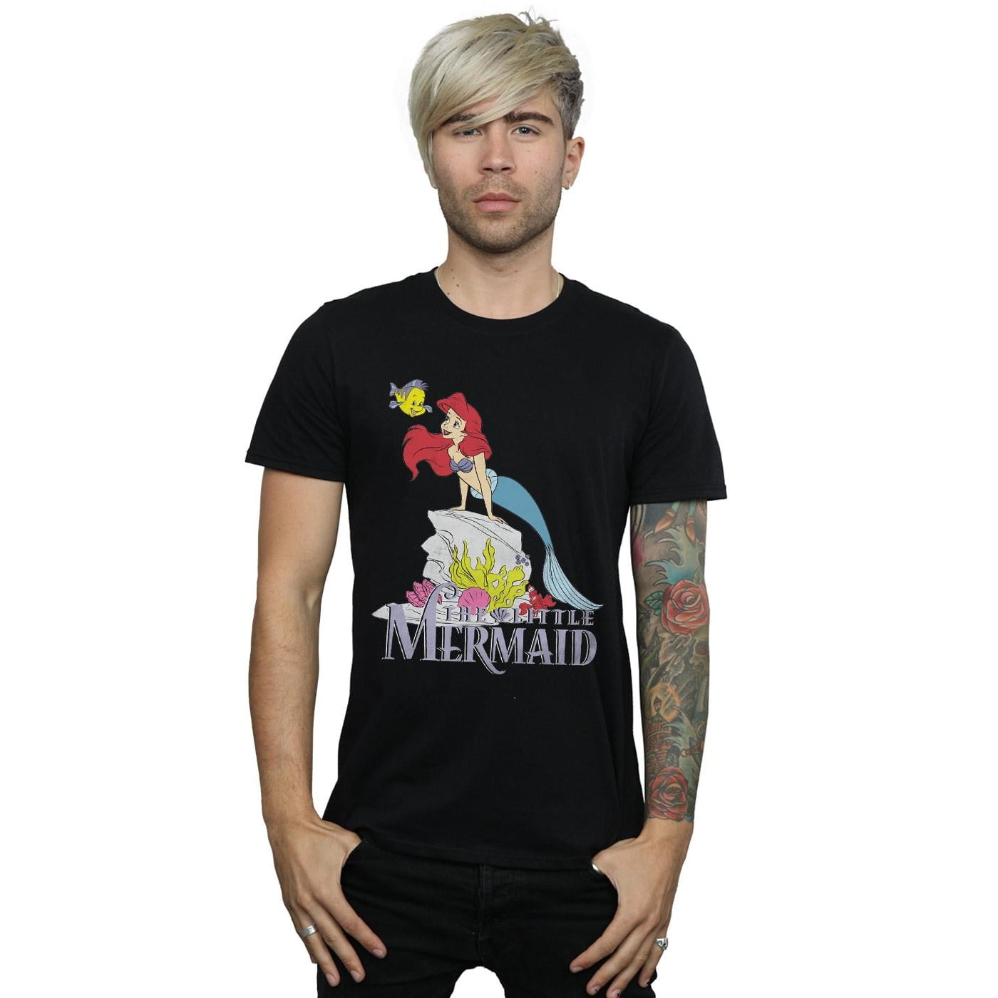 Disney Mens The Little Mermaid Sea Friend T-Shirt - Walmart.com