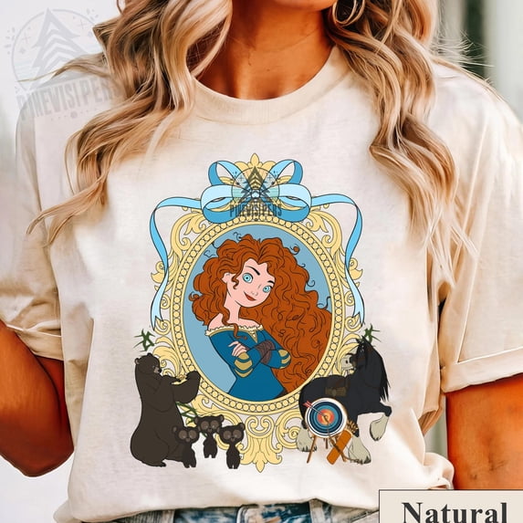 Disney Merida Princess Mirror Coquette Bow Shirt Retro Brave Princess ...