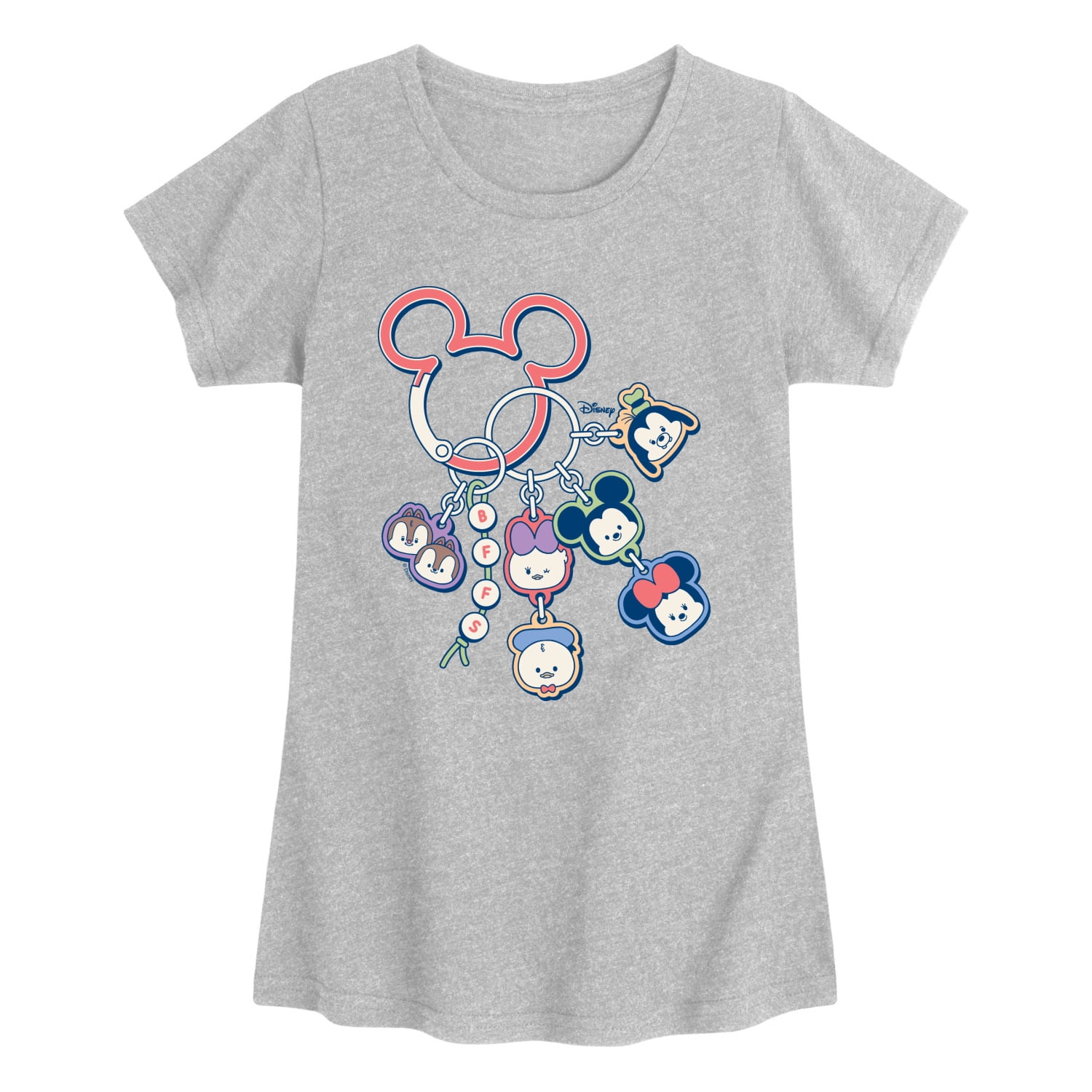 Disney - Mickey And Friends Charms - Youth Girls Fitted Short Sleeve T ...