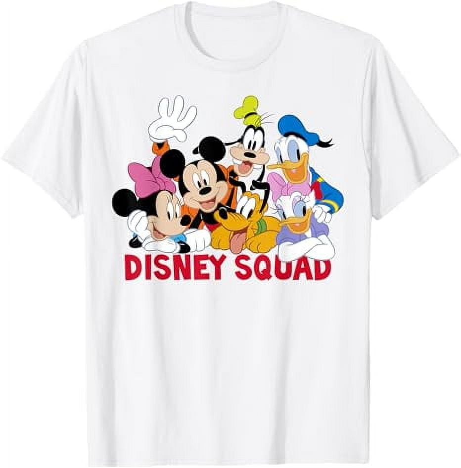 Disney Mickey And Friends Disney Squad T-Shirt ,White Color,Size M ...