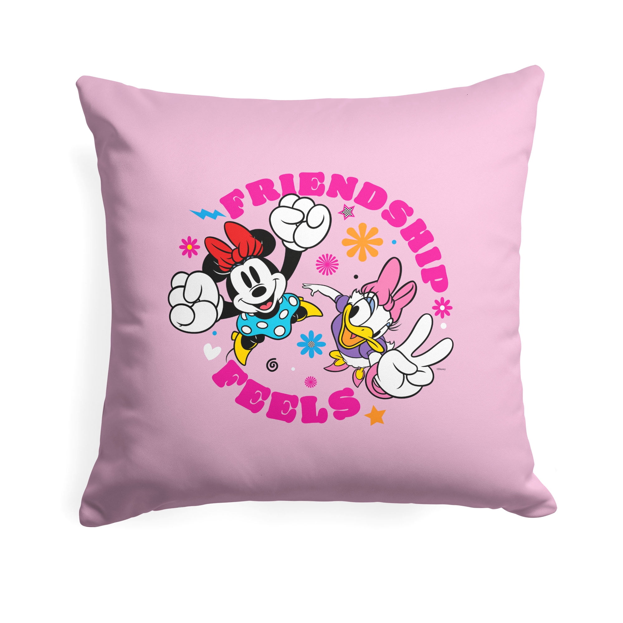 Disney Mickey Mouse And Friends Friendship Feels Throw Pillow, 18 x 18 ...