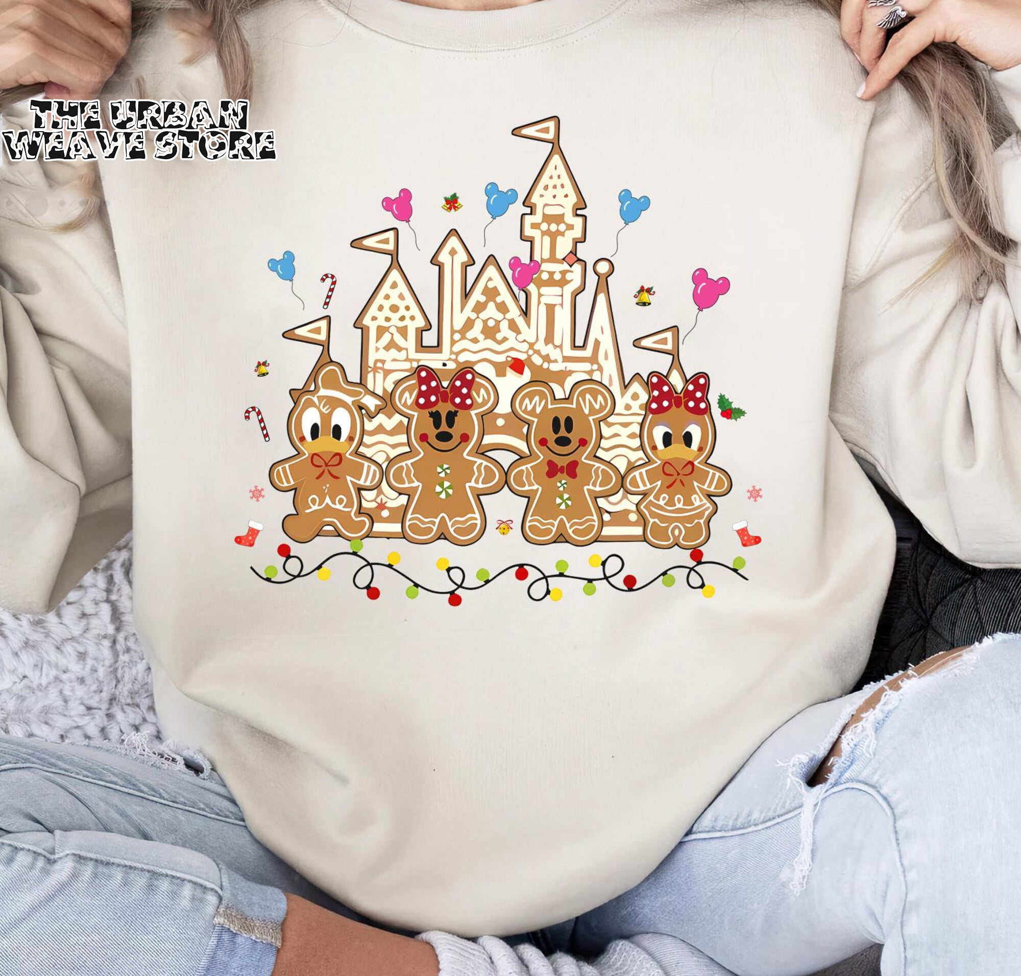 Disney Mickey And Friends Gingerbread Christmas Shirt Kingdom Castle ...