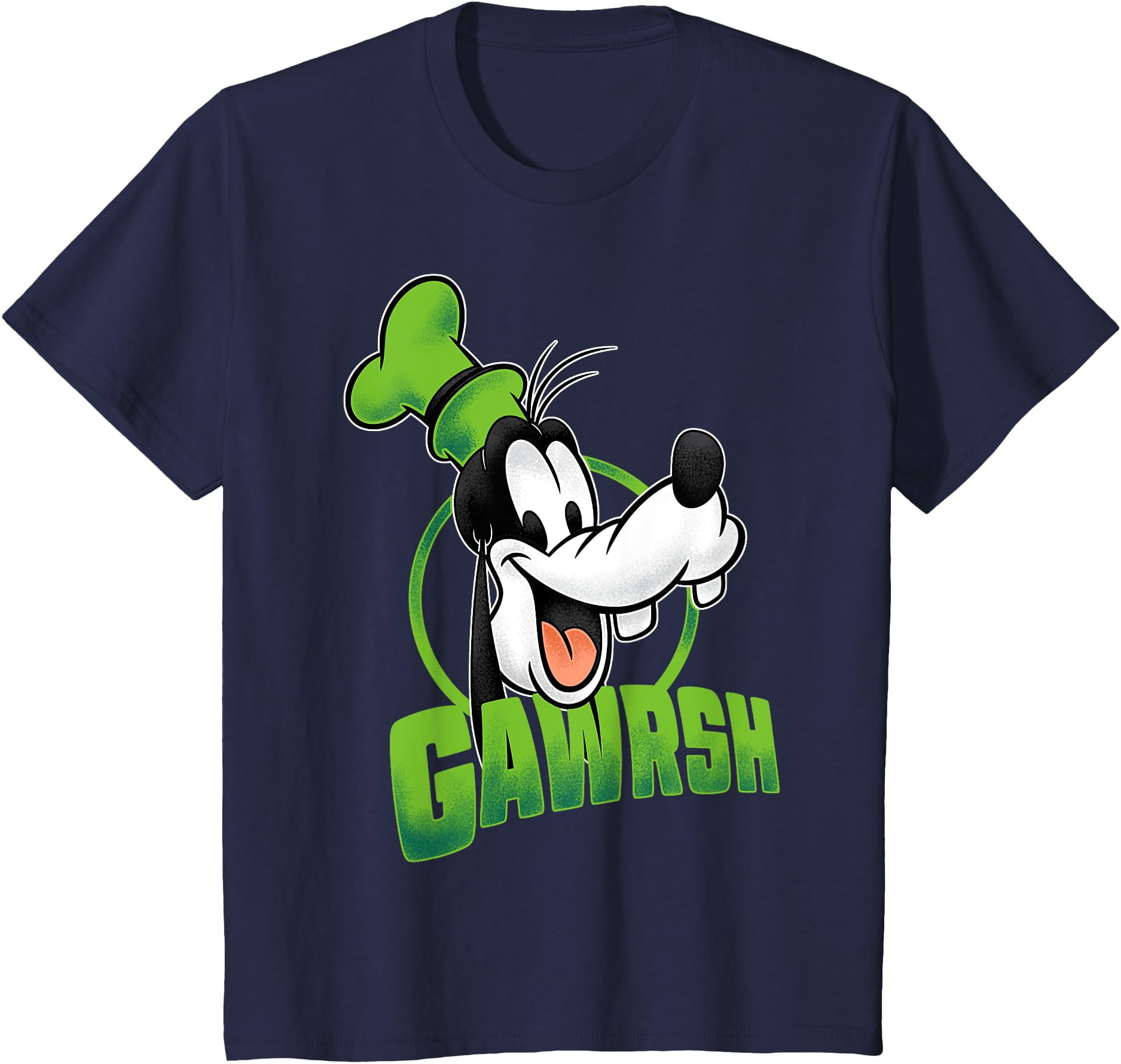 Disney Mickey And Friends Goofy Gawrsh Portrait T-Shirt, Navy Color ...
