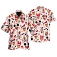 Disney Mickey And Friends Head Hawaiian Shirt, Mickey Mouse Valentine ...