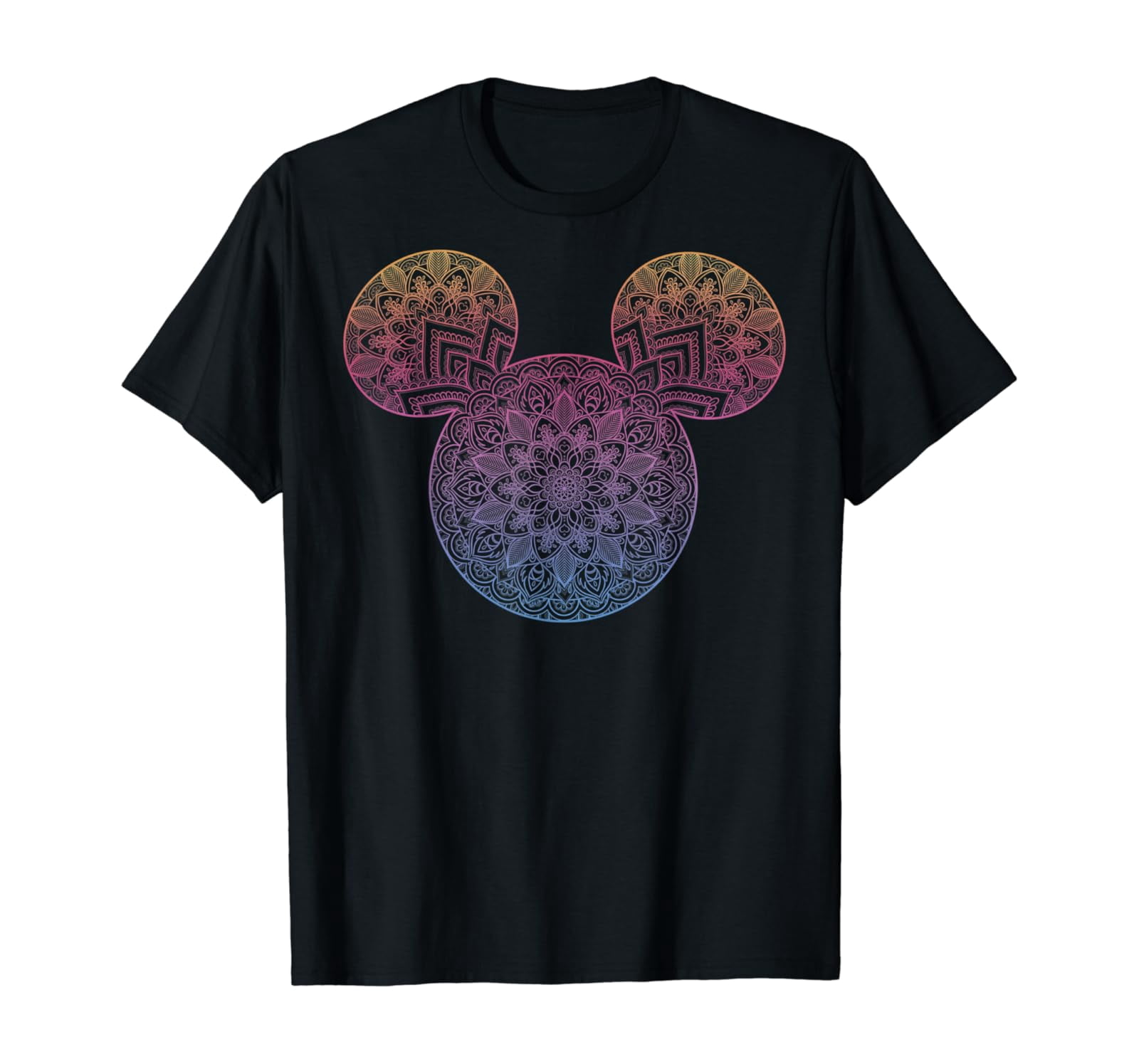 Disney Mickey And Friends Mandala Mickey Ears T-Shirt - Walmart.com
