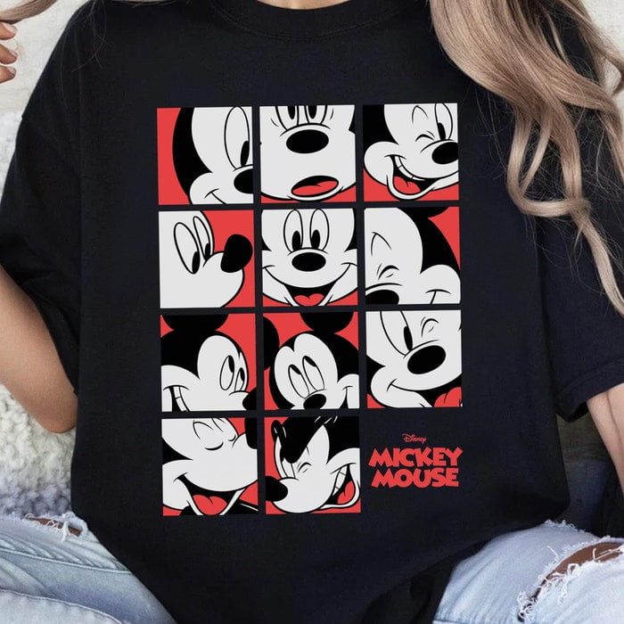 Disney Mickey And Friends Mickey Mouse Expressions Boxes T-Shirt, WDW ...