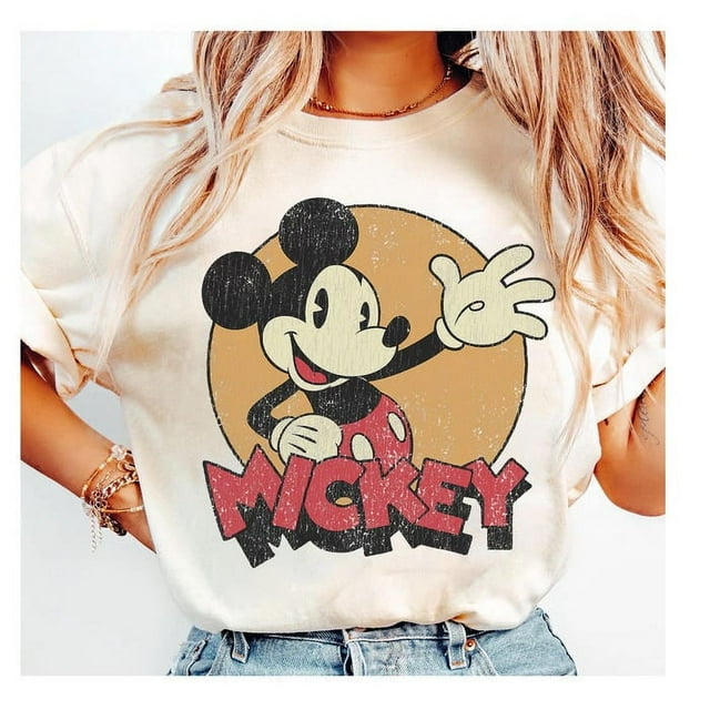 Disney Mickey And Friends Mickey Mouse Retro Shirt, Disneyland Family ...