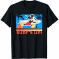 Disney Mickey And Friends Mickey Surfing Retro Summer Palm Tree Beach T ...
