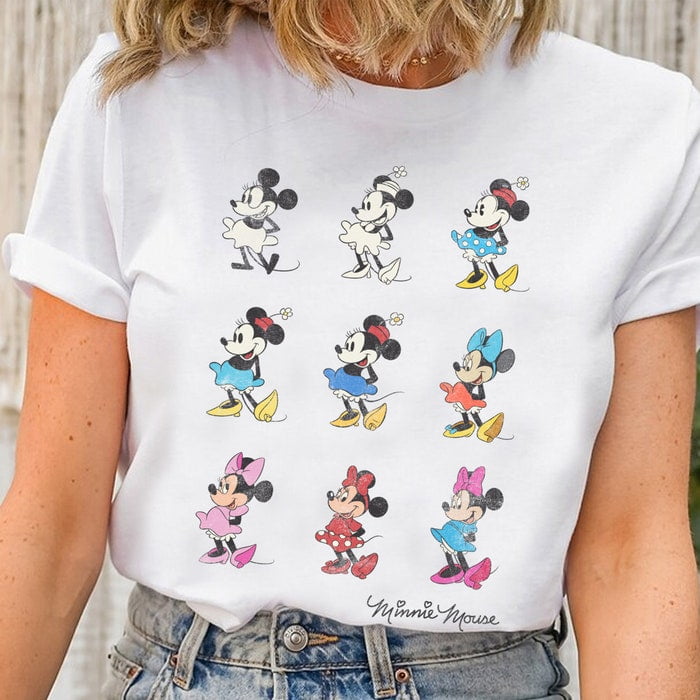 Disney Mickey And Friends Minnie Mouse Through The Years Shirt, Mickey ...