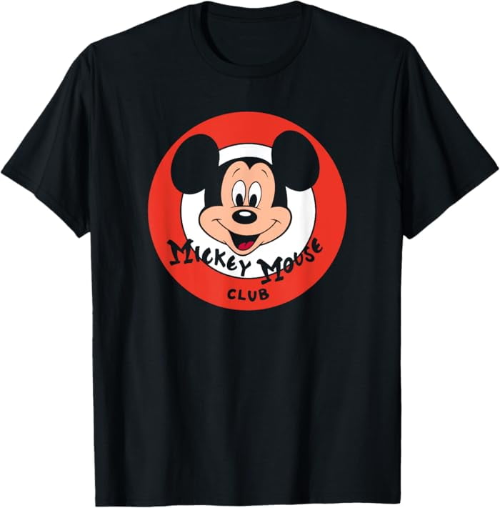 Disney Mickey And Friends Retro Classic Mickey Mouse Club T-Shirt ...