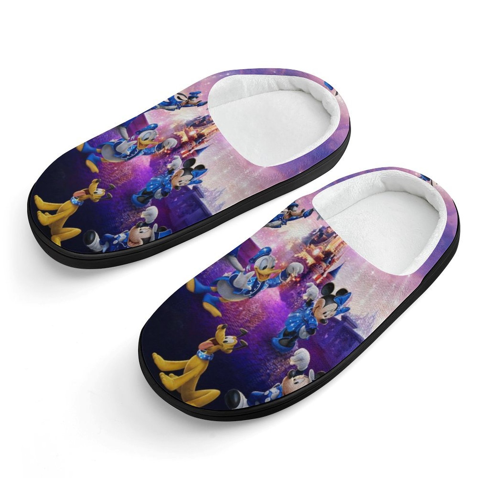 Disney-Mickey And Friends Slippers for Girls Boys Teen,Soft Plush Warm ...