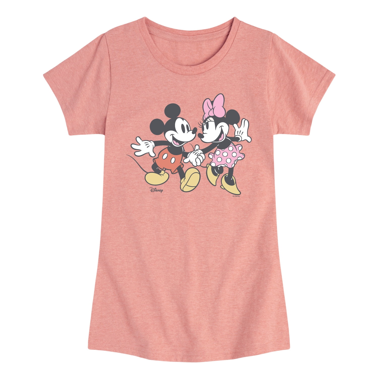Disney - Mickey And Friends - Youth Girls Fitted Short Sleeve T-Shirt ...