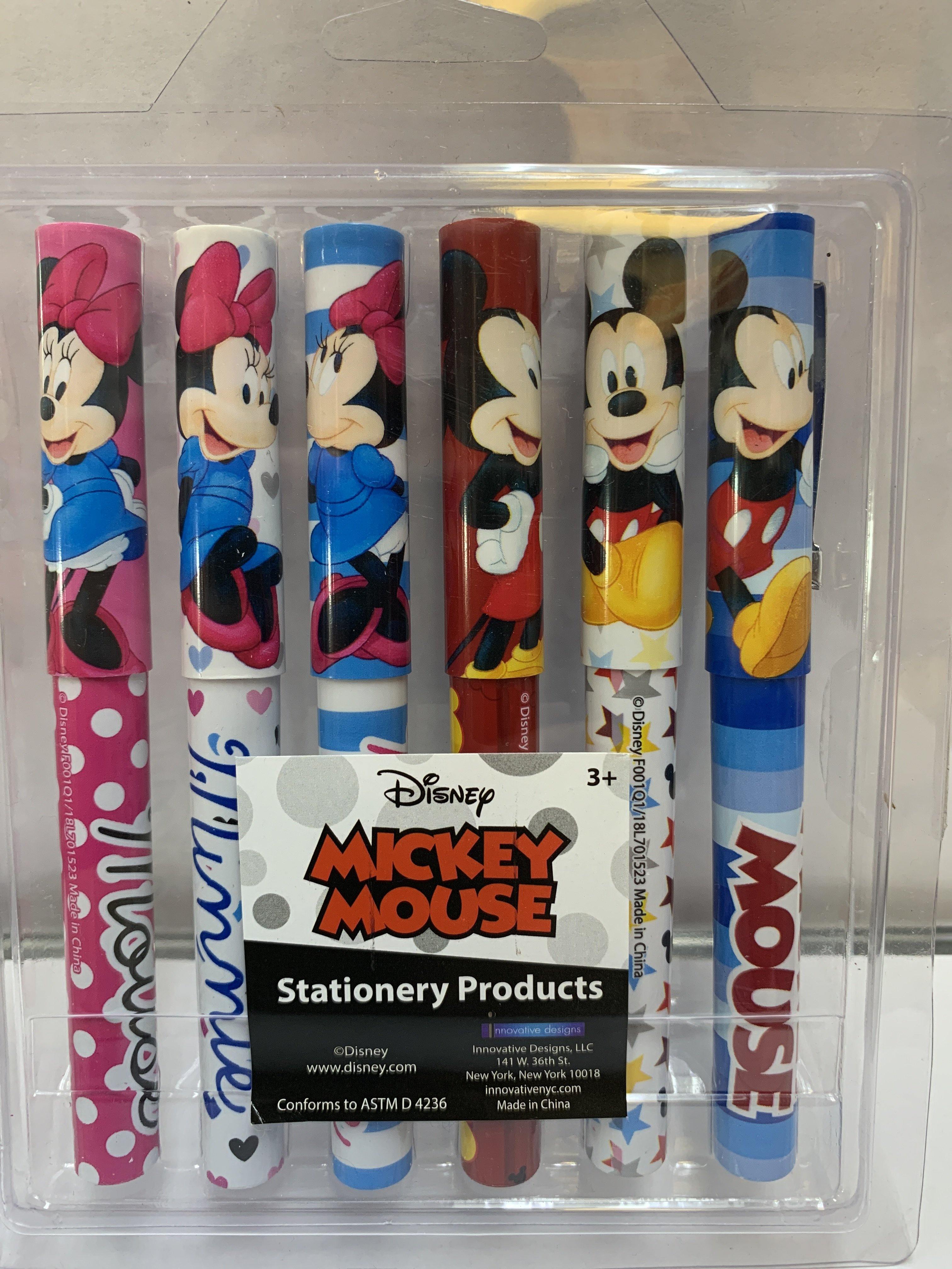 Disney Mickey And Minnie Mouse 6 Pack Of Pens - Walmart.com