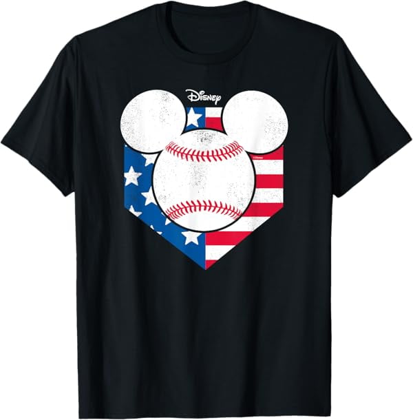 Disney - Mickey Baseball Diamond T-Shirt - Walmart.com