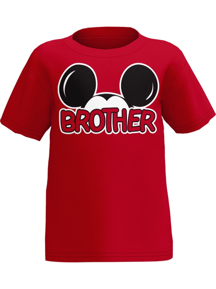 Disney Mickey Brother Toddler Boys Tee Shirt - Walmart.com