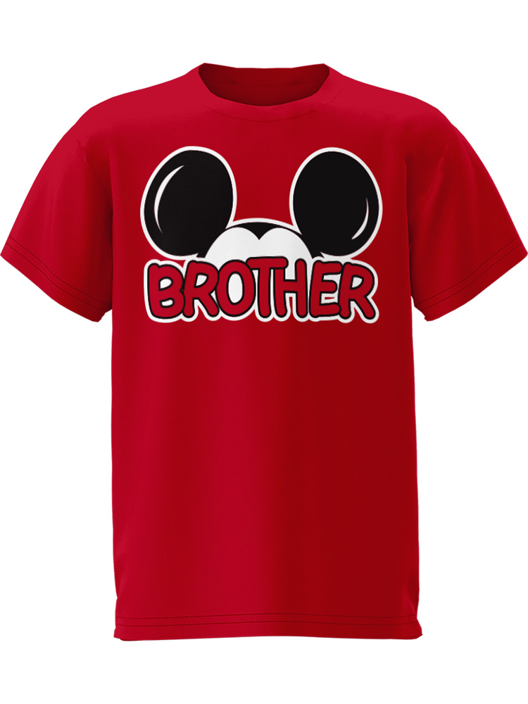 Disney Mickey Brother Youth Boys Tee Shirt - Walmart.com