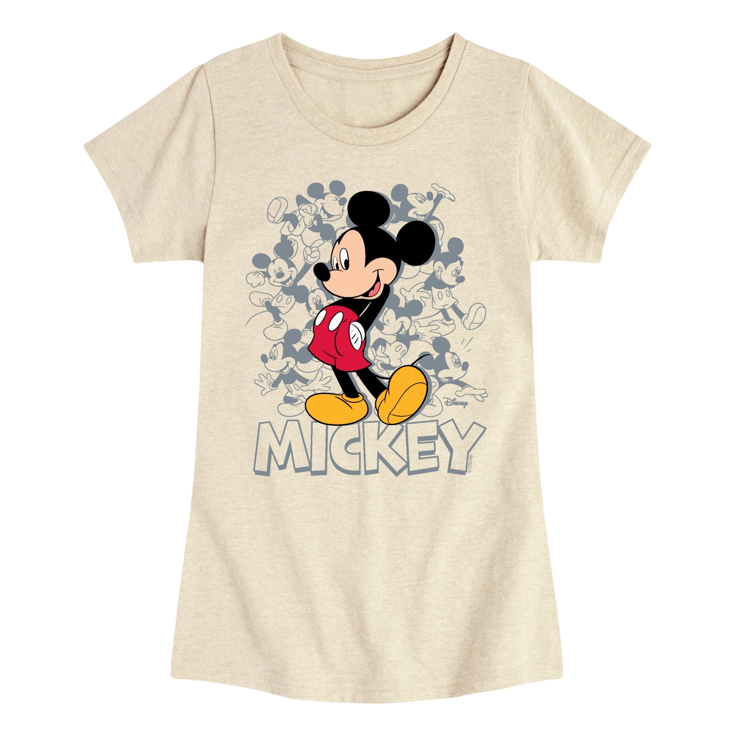 Disney - Mickey Cluster - Youth Girls Fitted Short Sleeve T-Shirt ...
