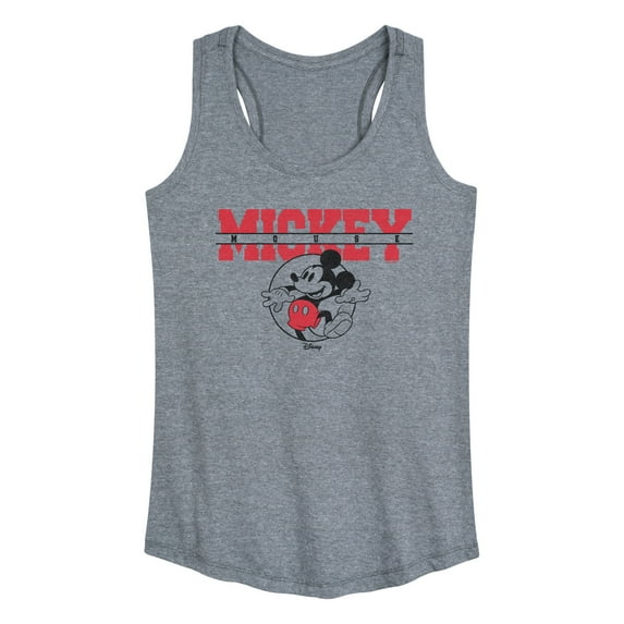 Disney - Mickey Collegiate - Women's Racerback Graphic Tank - Walmart.com
